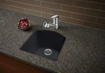 BLANCO 441477 DIAMOND 15"X15" BAR SINK DUAL MOUNT SINGLE BOWL CINDER ...